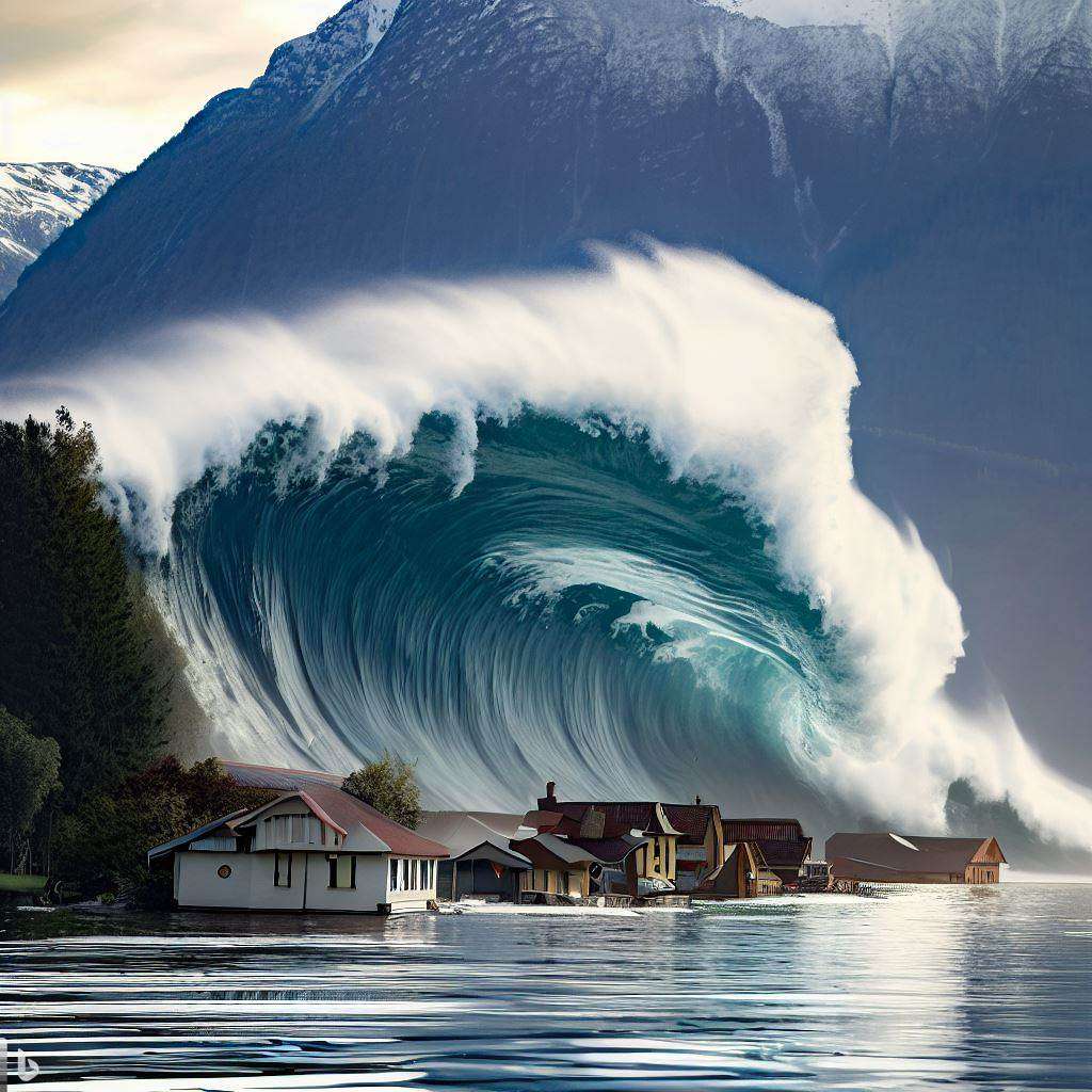 Katastrophen Der Menschheit Drohender Tsunami Im Geirangerfjord Katastrophen Der Menschheit Drohender Tsunami Im Geirangerfjord